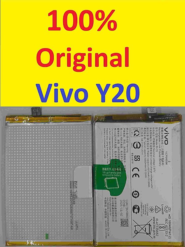 100% Original Vivo Y20 Battery B-05