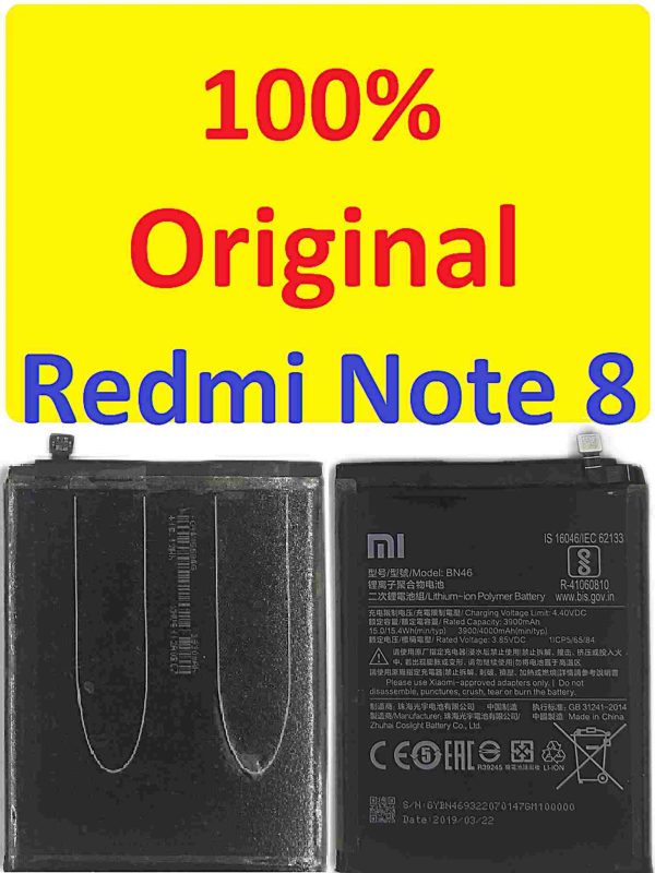100% Redmi Note 8 Battery (Guarantee)
