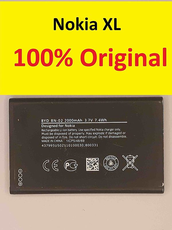 100% Original Nokia XL Battery Original Replacement